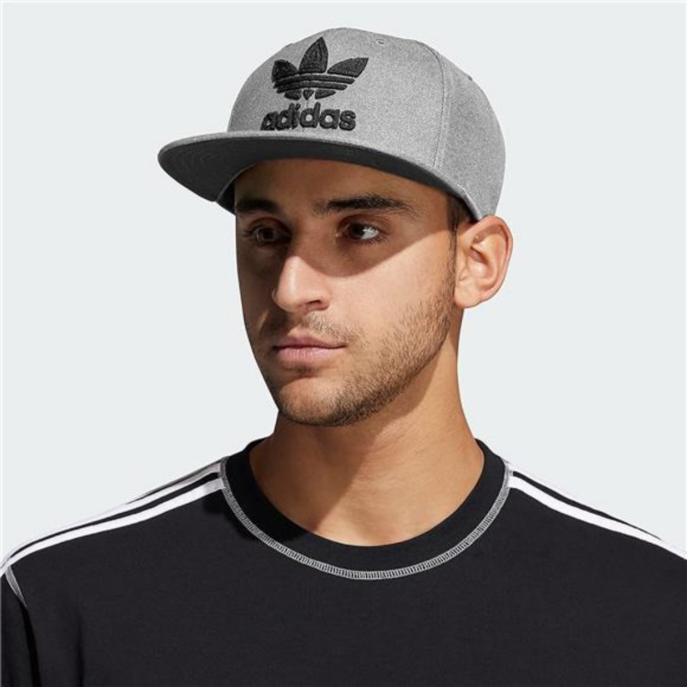 Adidas Originals Men's Trefoil Chain Flatbrim Snapbac… - Gem